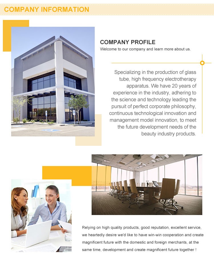 Sucker Shape Facial Massager High Frequency Electrotherapy Machine Skin ...