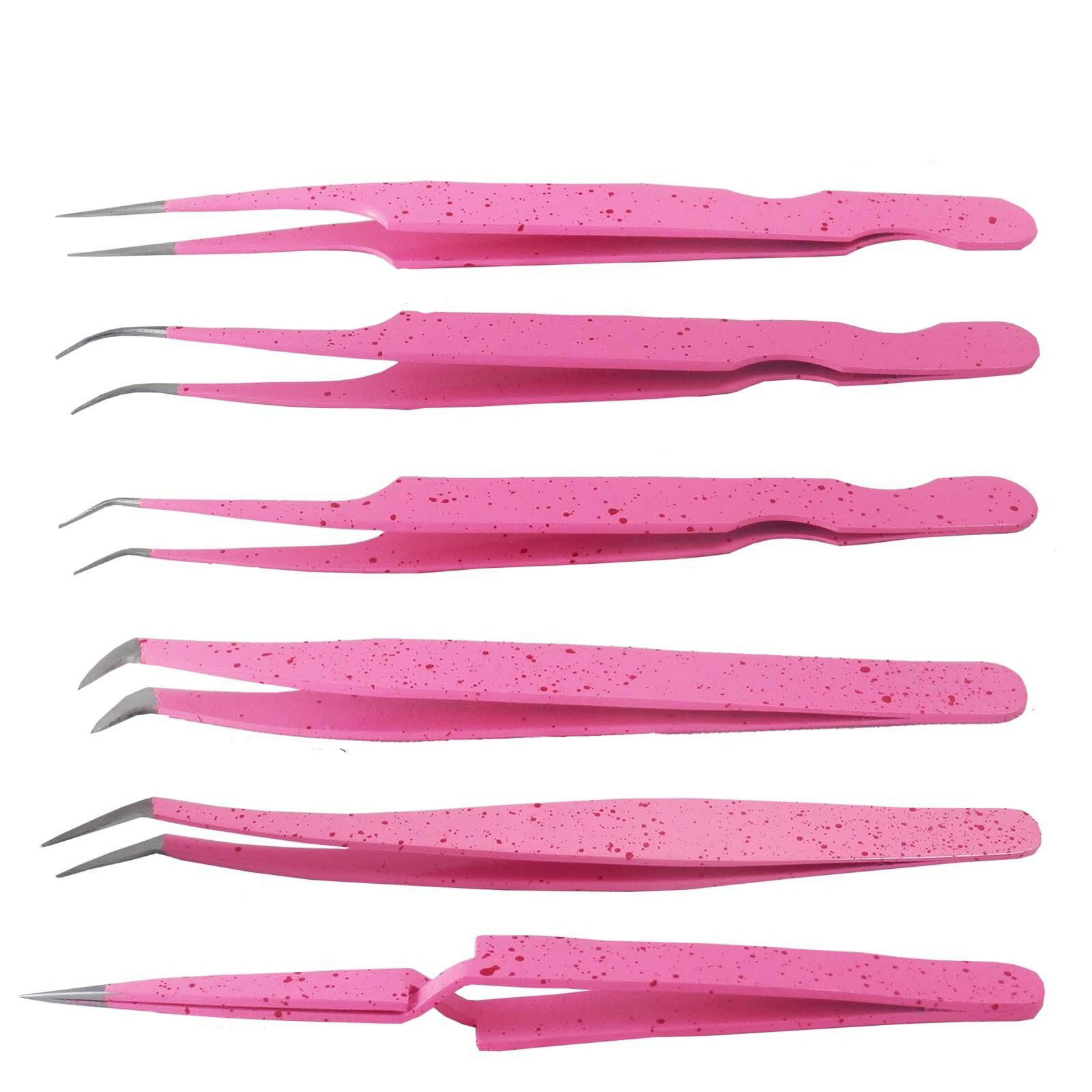 Russian Volume Straight Tip Forceps Eyelash Extension Volume Tweezers ...