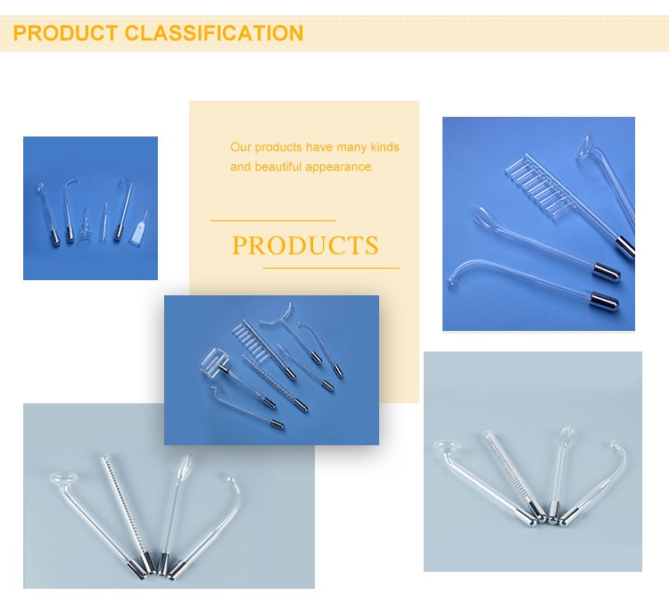 Sucker Shape Facial Massager High Frequency Electrotherapy Machine Skin ...